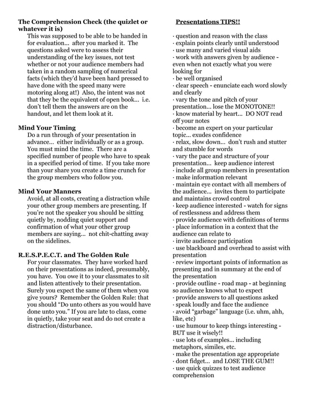 Presentation tips | PDF