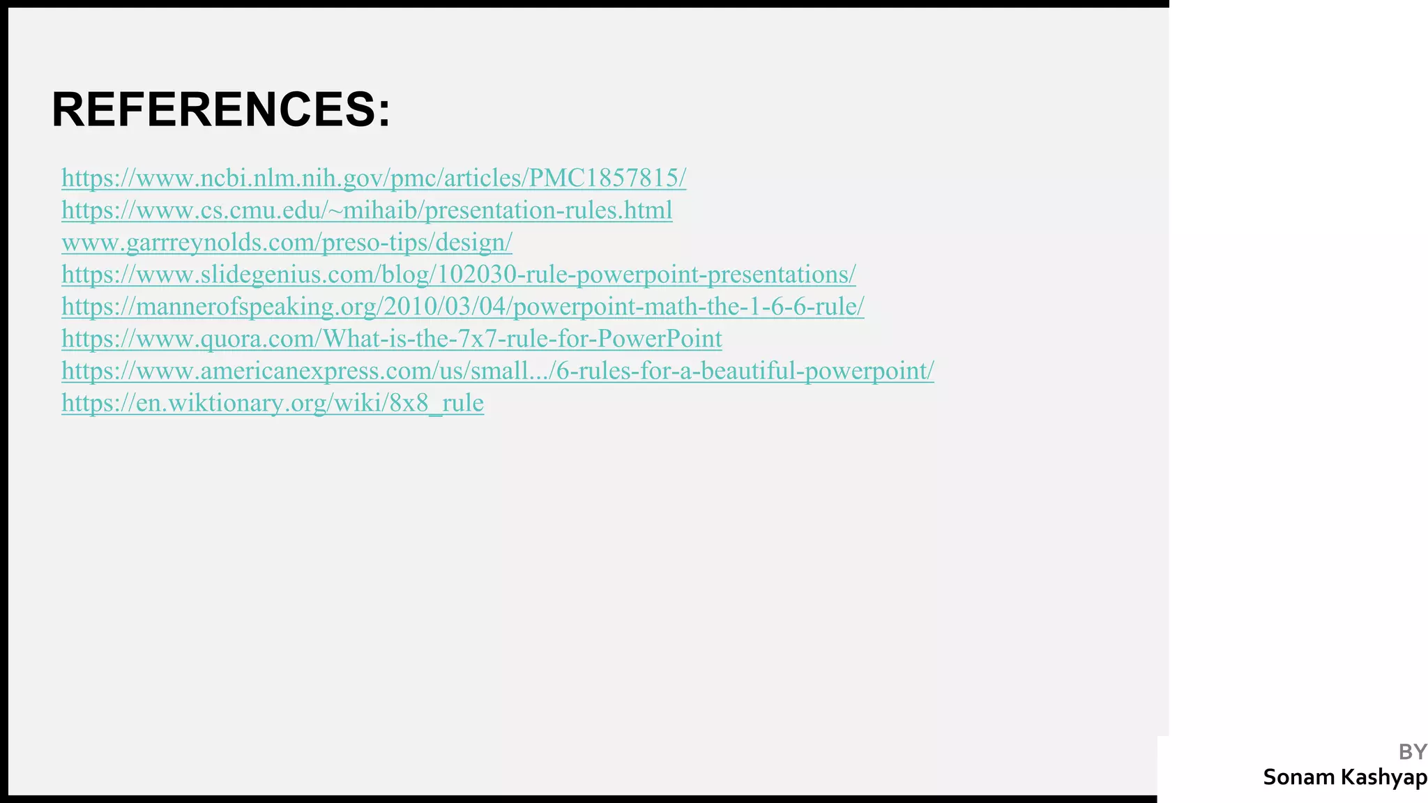 Presentation Tips and Rules | PPTX