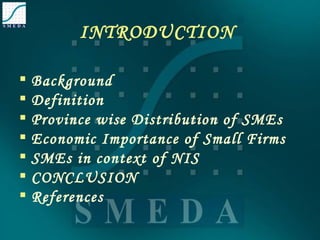 SMEDA | PPT | Small and Medium-sized Business | Business