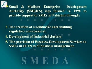 SMEDA | PPT | Small and Medium-sized Business | Business
