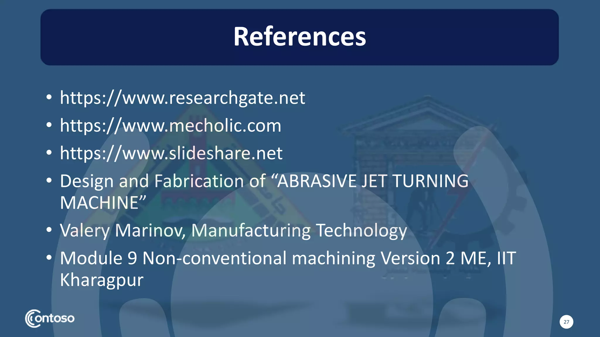 Abrasive Jet Machine | PPTX