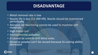 Abrasive Jet Machine | PPTX