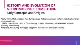 PRESENTATION TITLE on human brain and artificial intelligence | PPTX