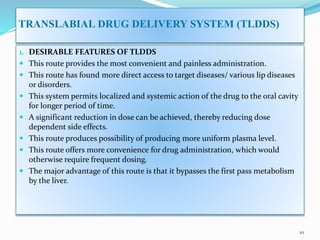Translabial drug delivery system | PPTX