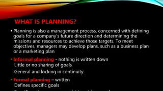 What is planning and planning techniques | PPTX