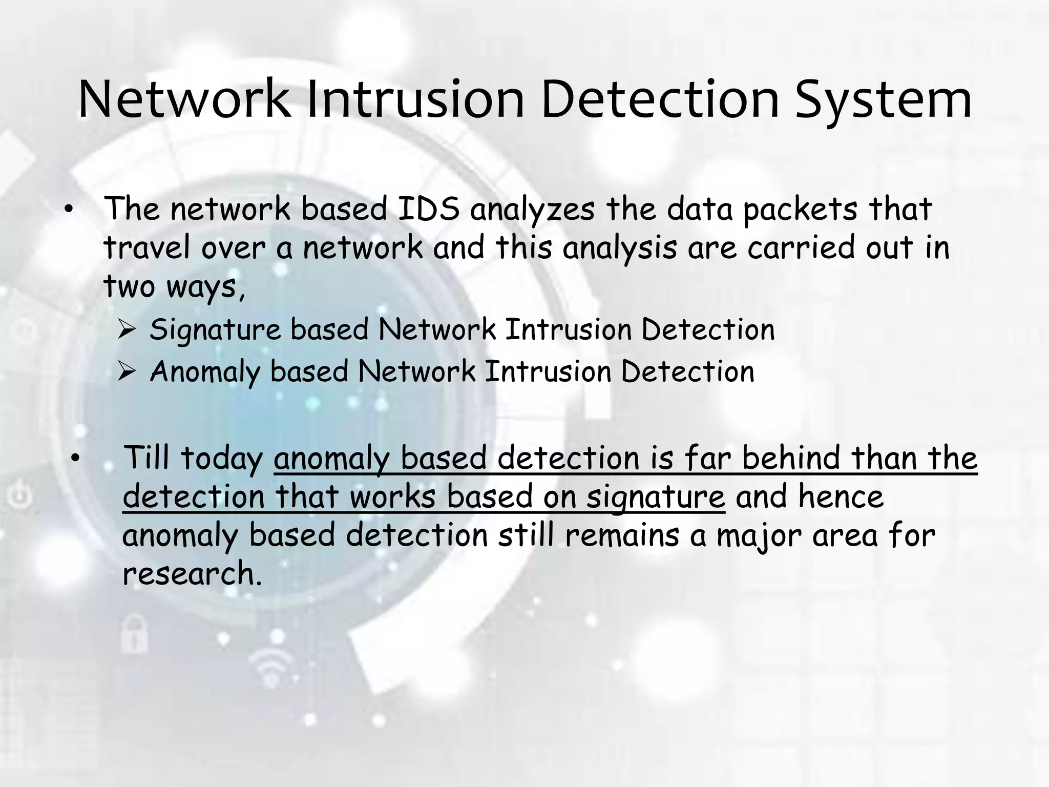 Seminar Presentation Network Intrusion Detection Using Supervised