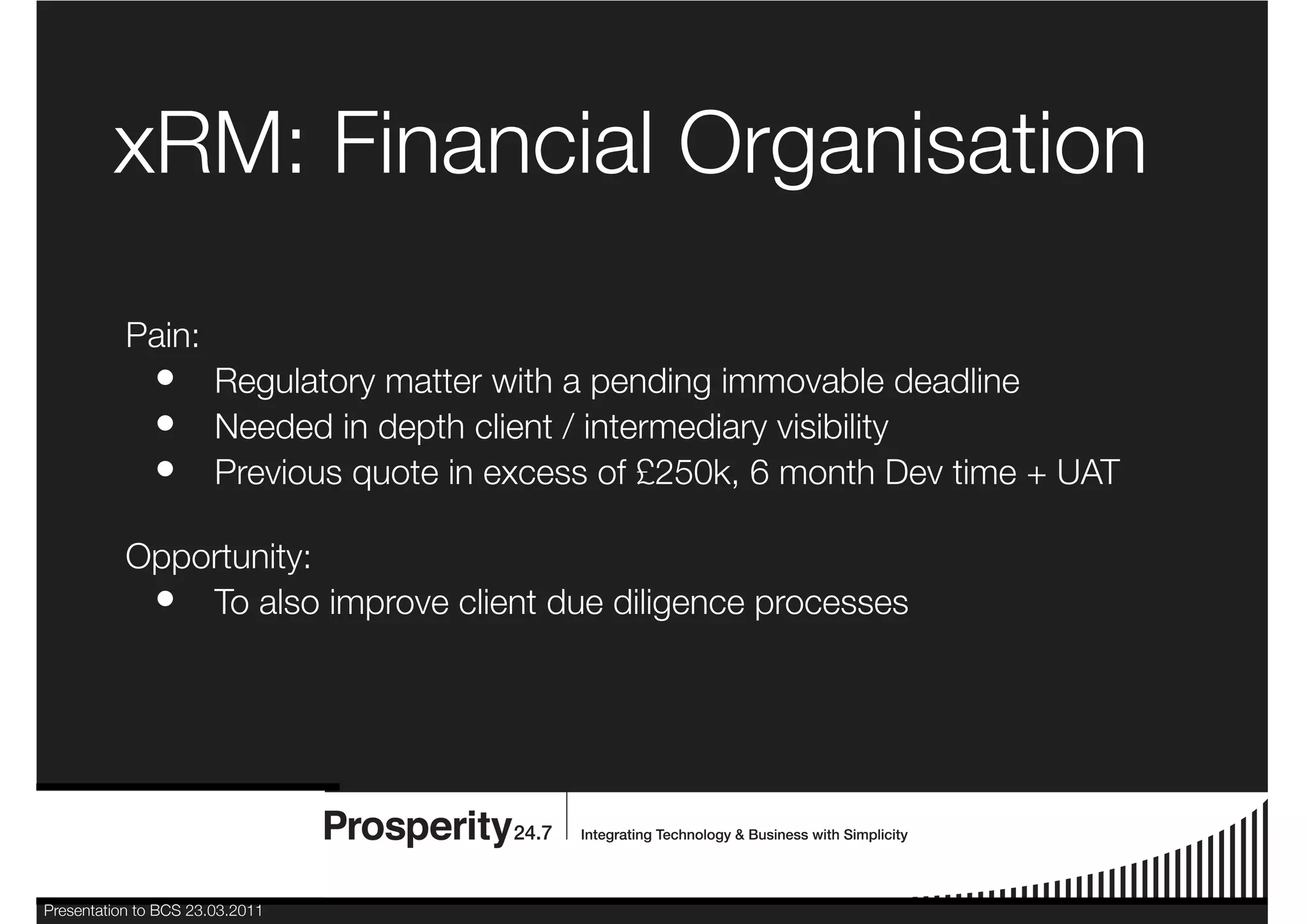 Why use CRM, What is XRM? Slides | PDF