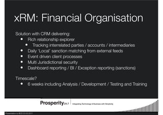 Why use CRM, What is XRM? Slides | PDF