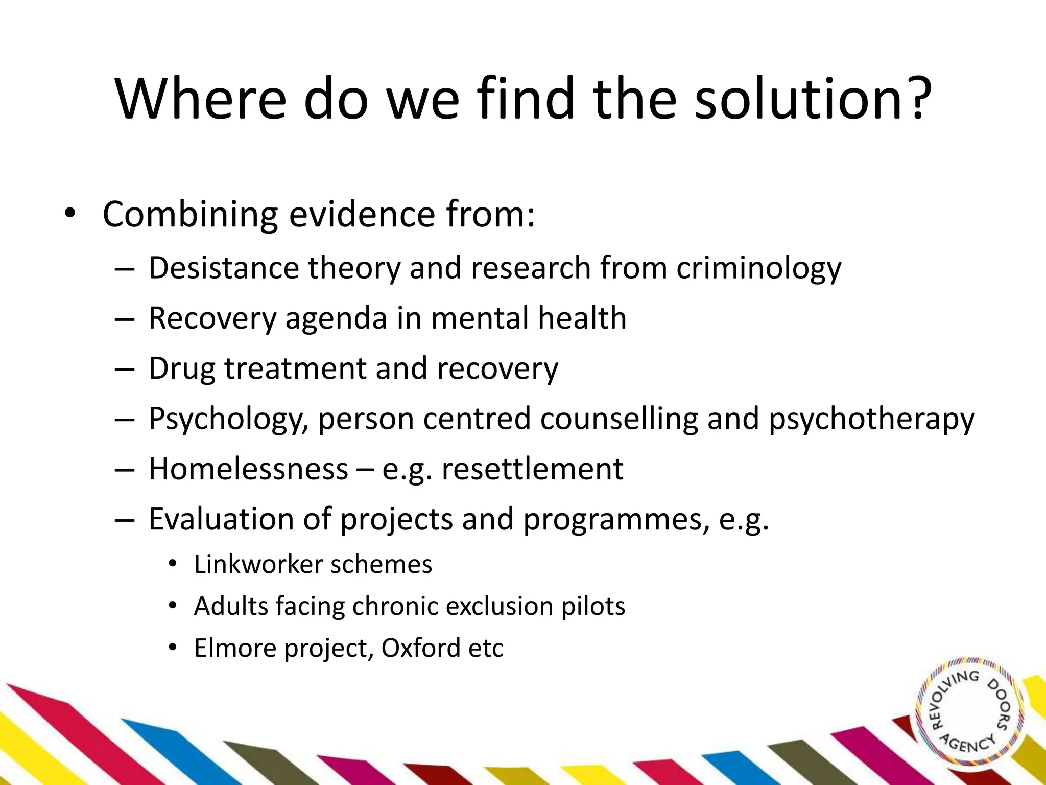 Tackling the multiple and complex needs of short sentenced prisoners | PPTX