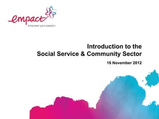 Introduction to the social services and community sector | PDF