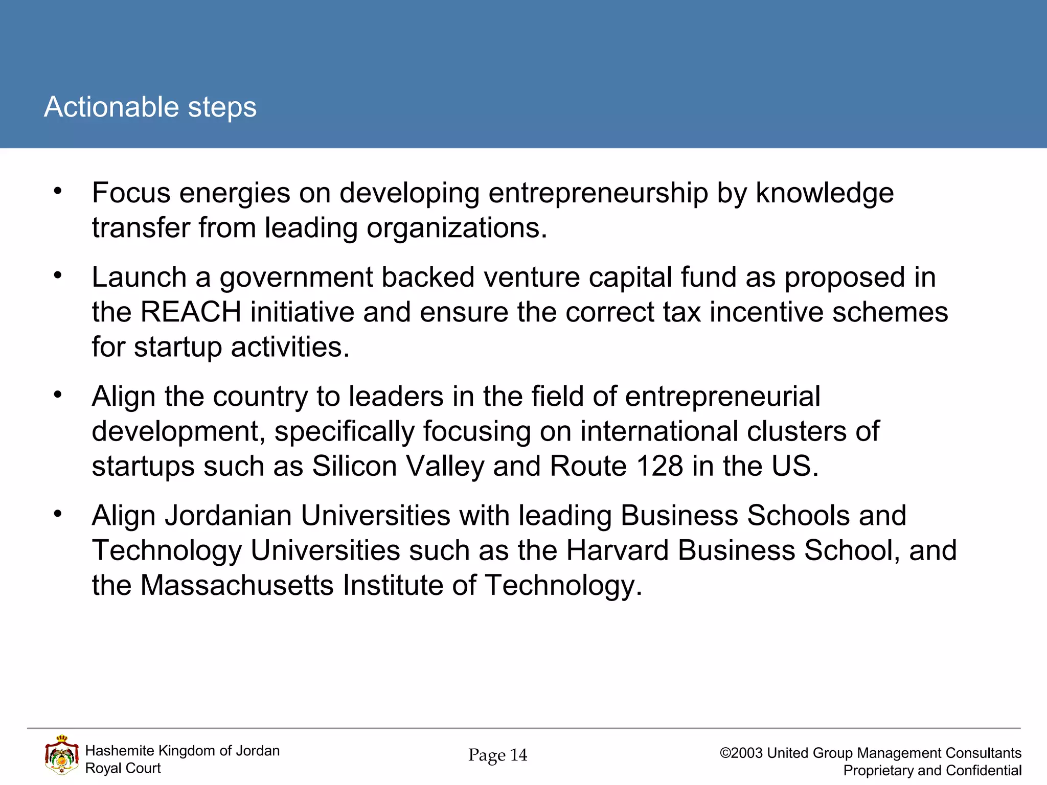 Presentation to Jordanian Royal Court - 2003 | PPT