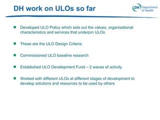 What, when and how? The policy context for ULOs | PPT