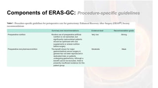 Enhanced Recovery After Surgery protocol for gastric cancer | PPTX