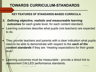 Decision on Curriculum Change Path: Towards Standards-Based Curriculum ...
