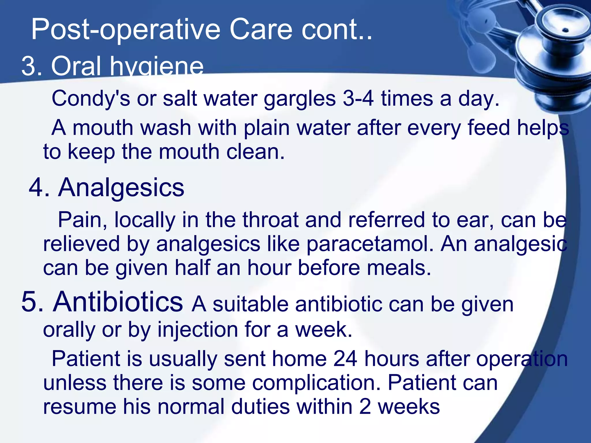 Tonsillectomy | PPTX