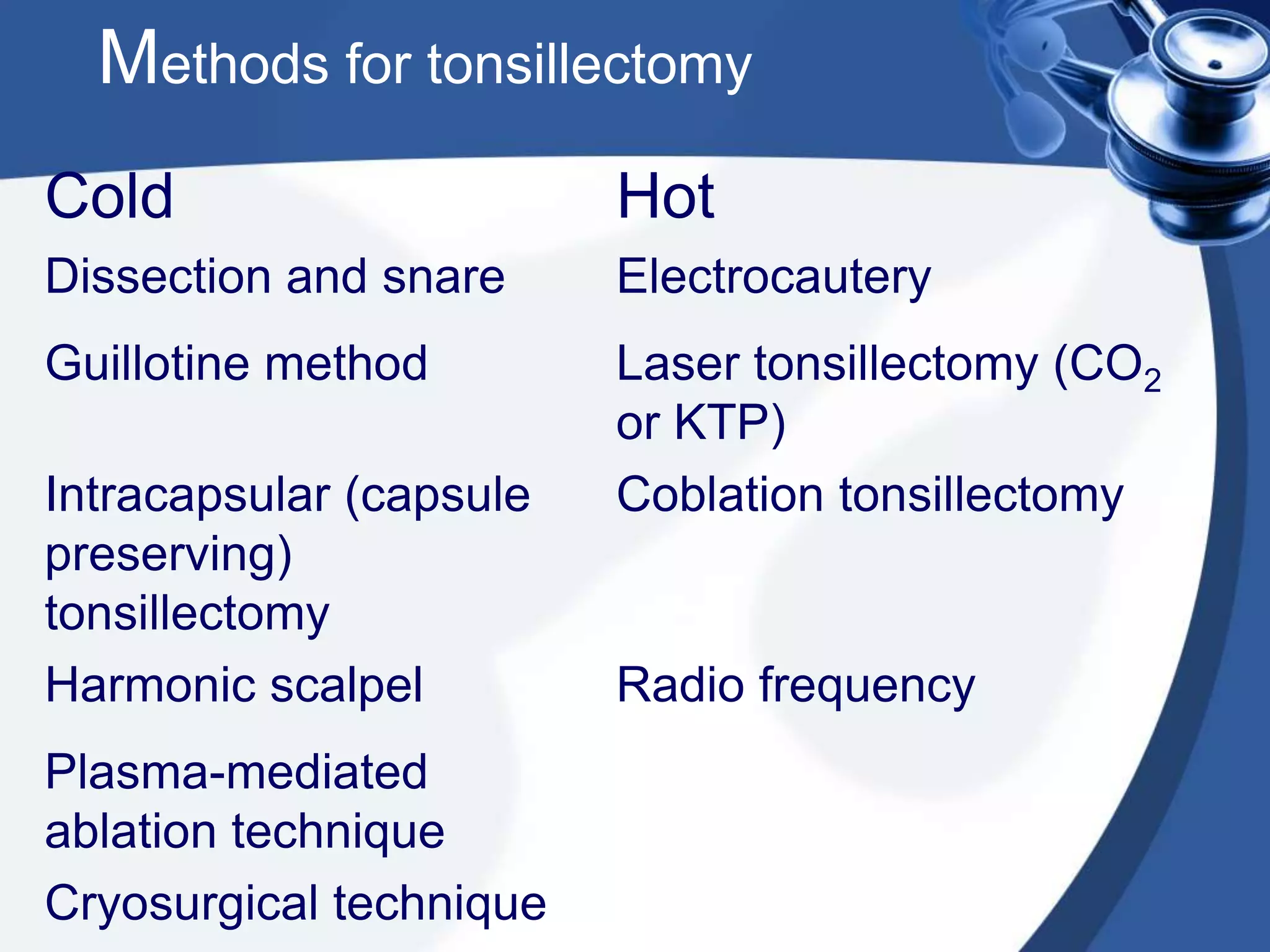 Tonsillectomy | PPTX