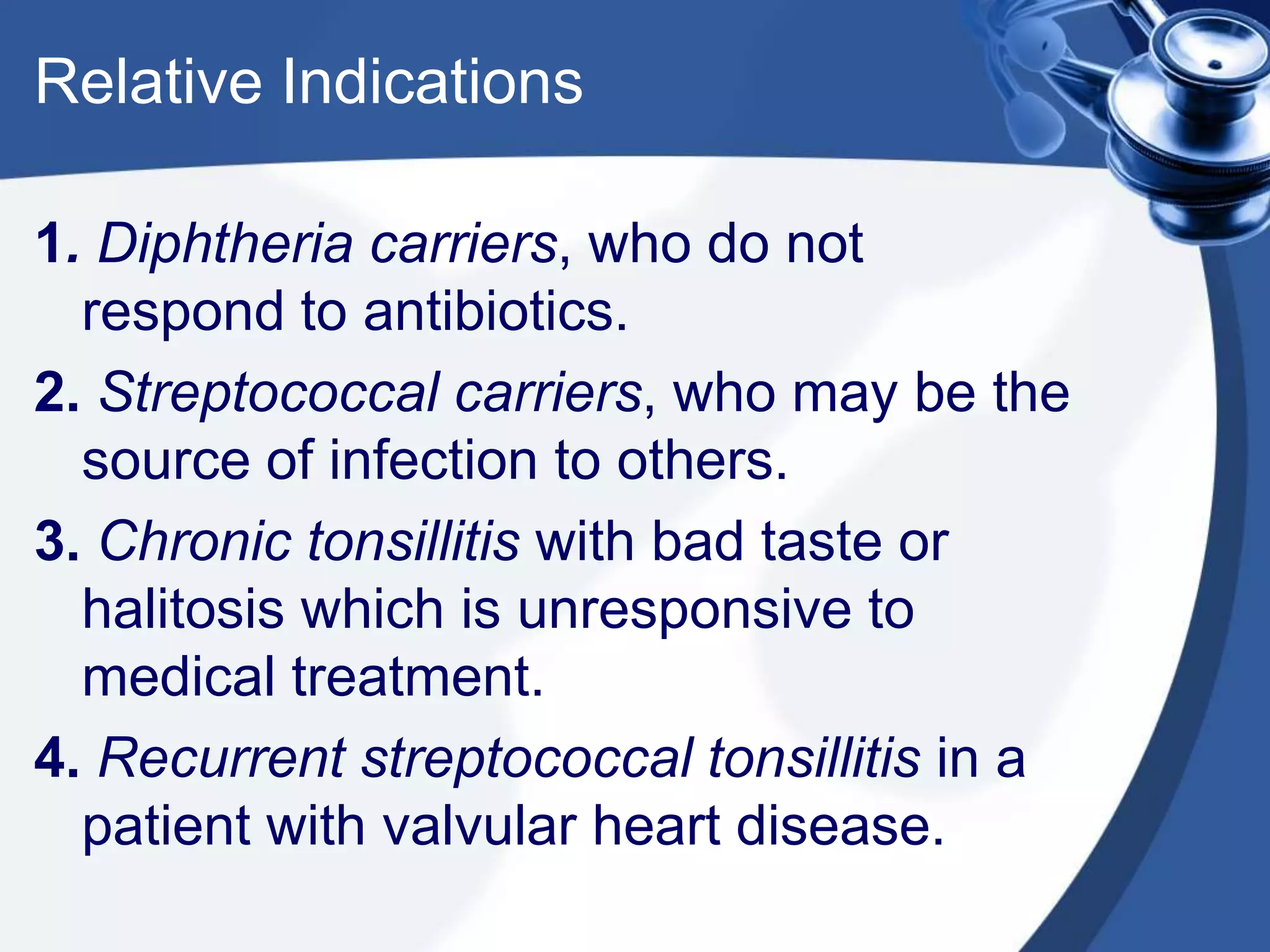 Tonsillectomy Pptx Ear Nose And Throat Conditions Diseases And