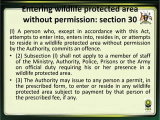 Presentation to NWCCTF on Wildlife Law | PPT