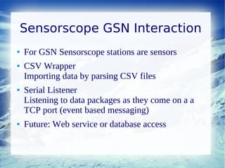 Toolchain for real-time simulations: GSN-MeteoIO-GEOtop | PPT
