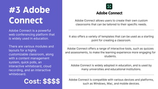 Top 10 Virtual Classroom Platforms in 2023 | PPTX | Web Conferencing | Computer Software and ...