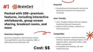 Top 10 Virtual Classroom Platforms in 2023 | PPTX | Web Conferencing ...