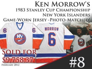 20 Most Expensive Stanley Cup Game Equipment Ever Sold by Classic ...