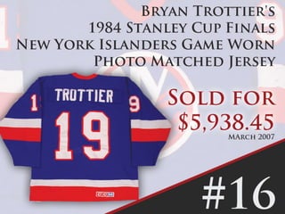 20 Most Expensive Stanley Cup Game Equipment Ever Sold by Classic ...