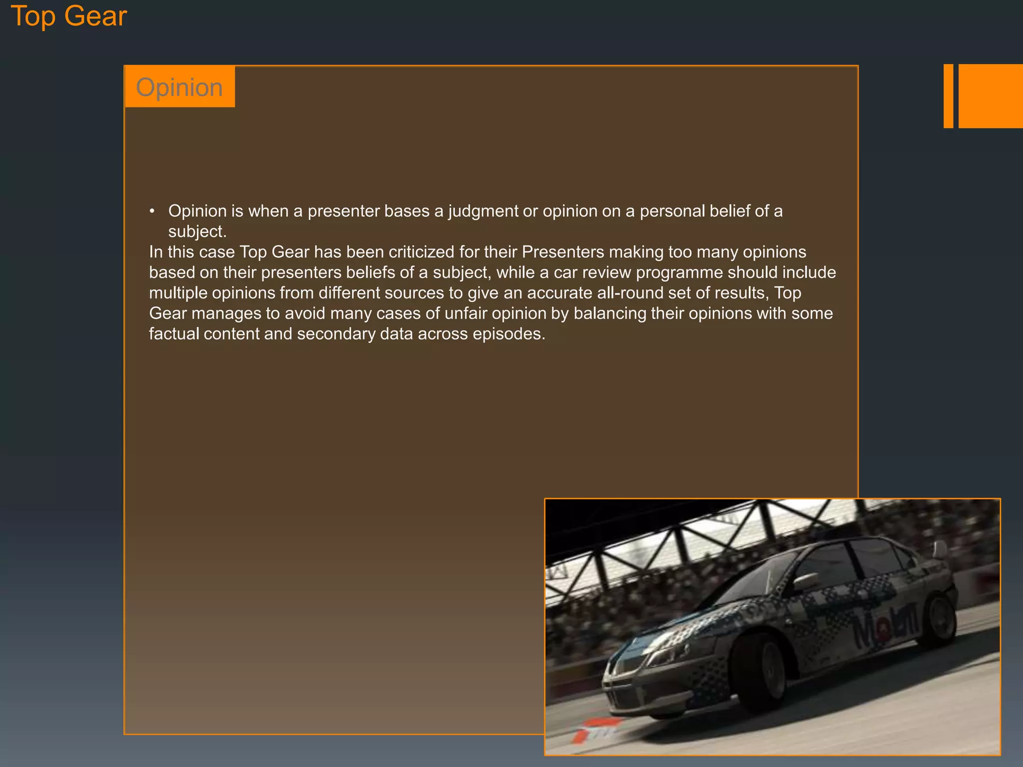 Presentation top gear | PPT