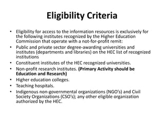 HEC digital Library of Pakistan | PPTX