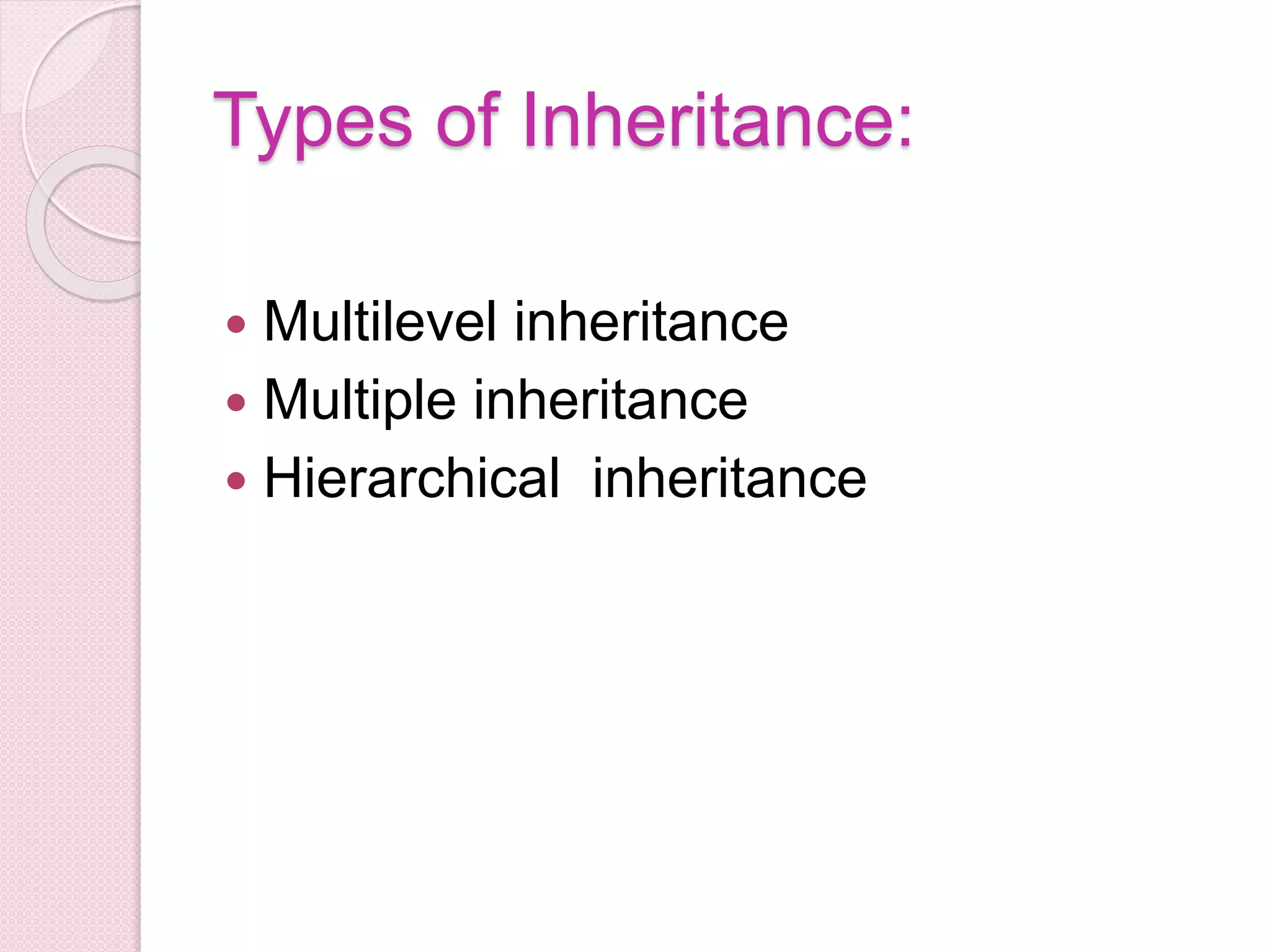 inheritance in C++ | PPT
