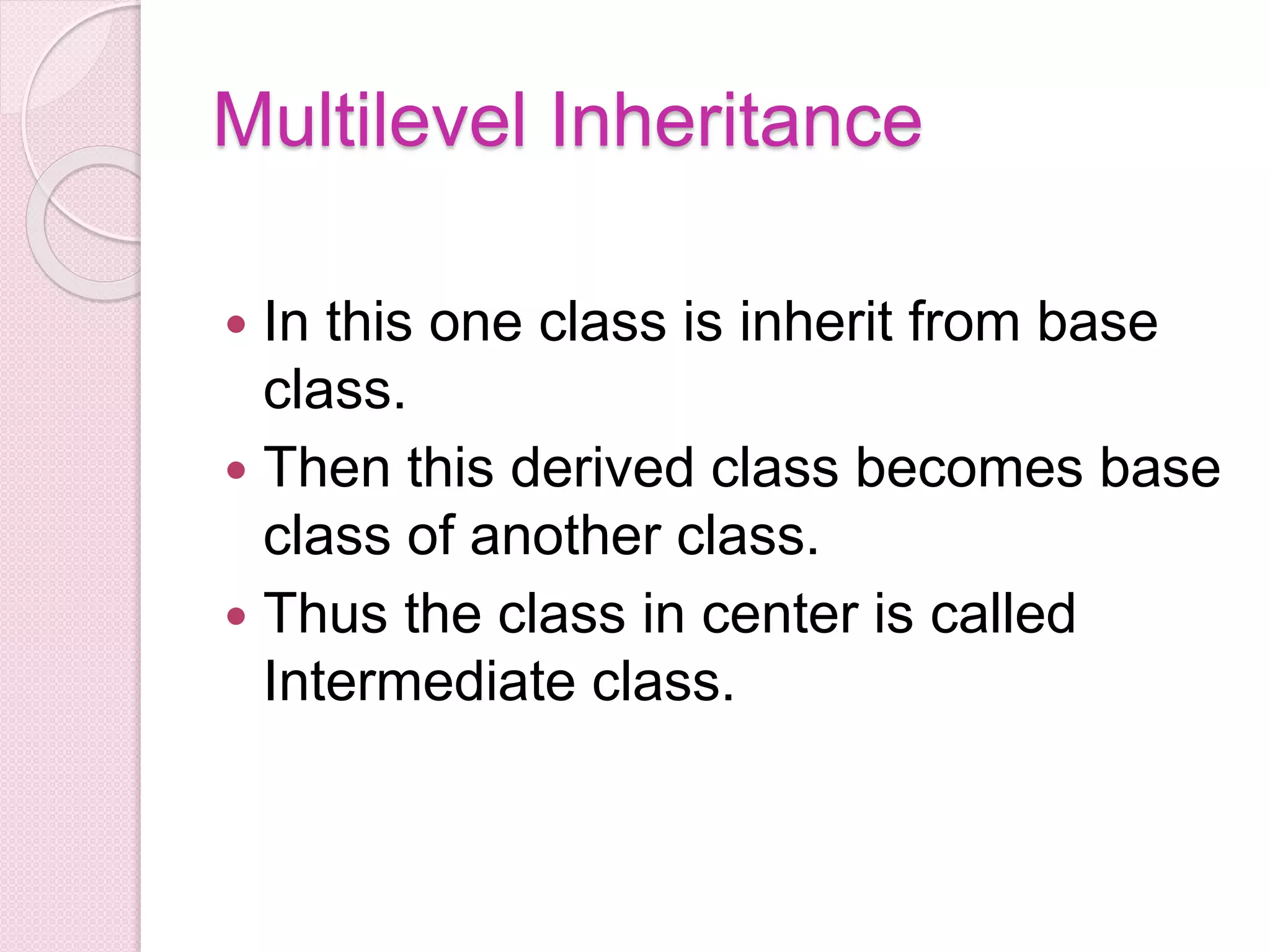 inheritance in C++ | PPT