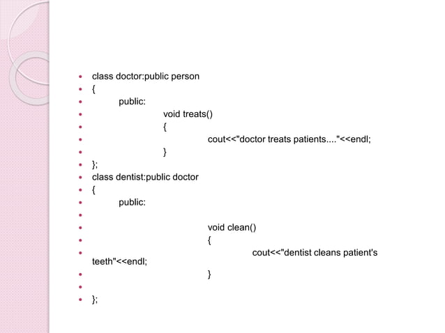 inheritance in C++ | PPT