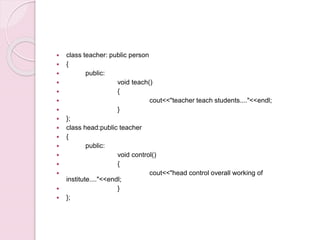 inheritance in C++ | PPT