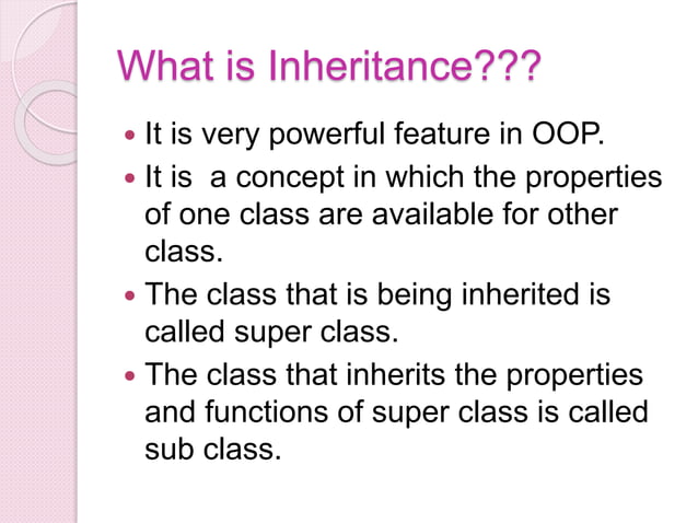 inheritance in C++ | PPT