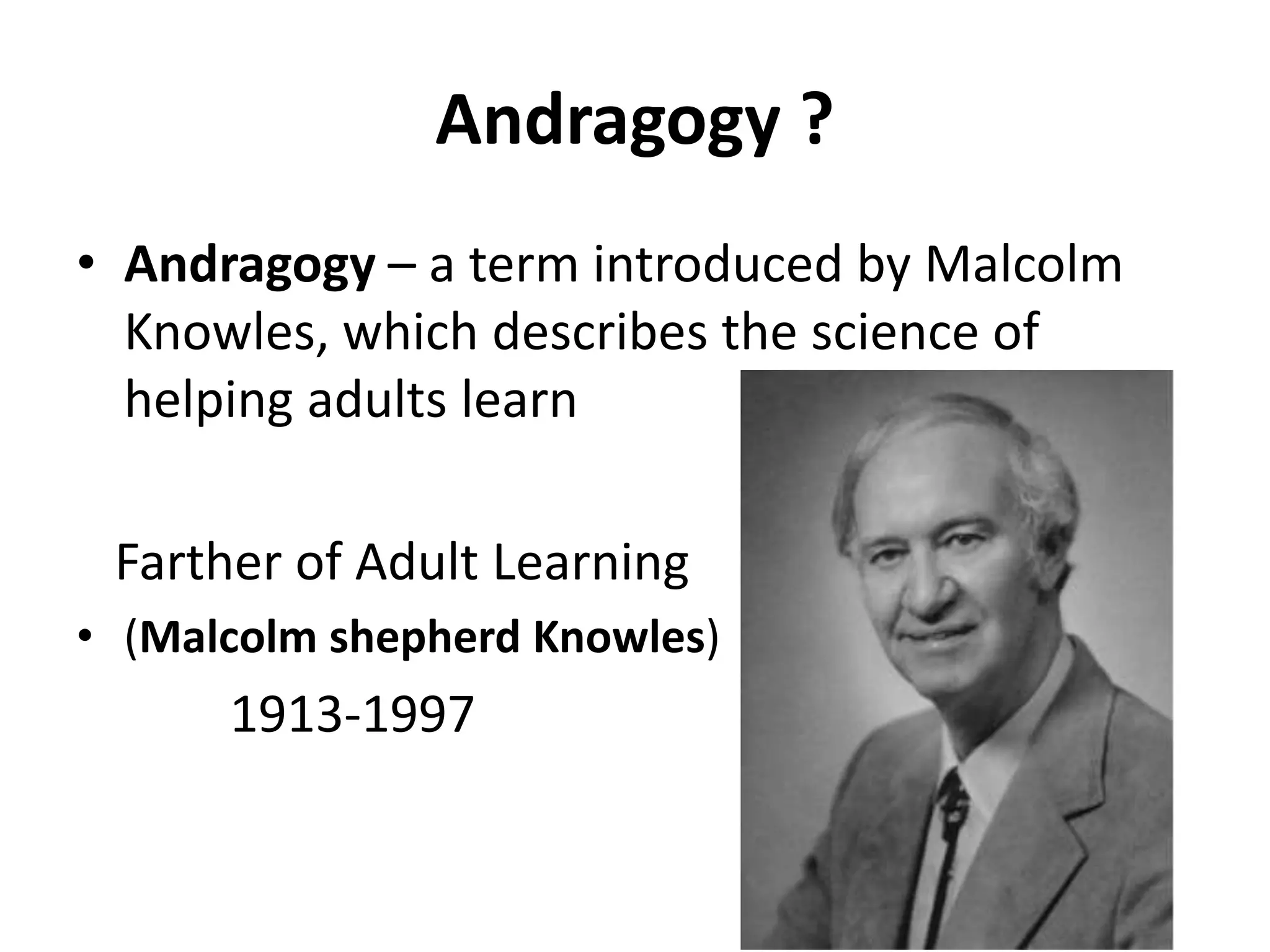 Adult Learning Theory | PPTX