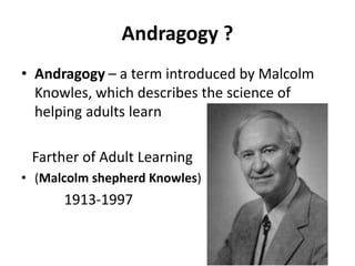 Adult Learning Theory | PPTX