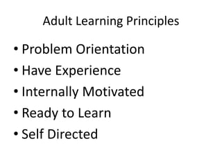 Adult Learning Theory | PPTX