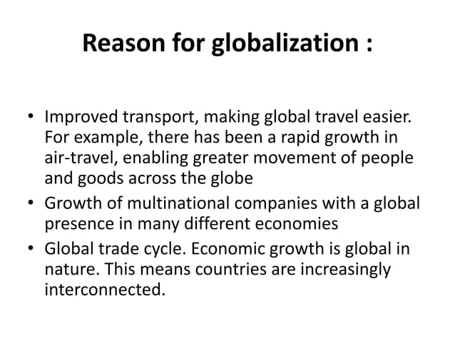pros and Cons of Globalization | PPTX | Economy | Business and Finance