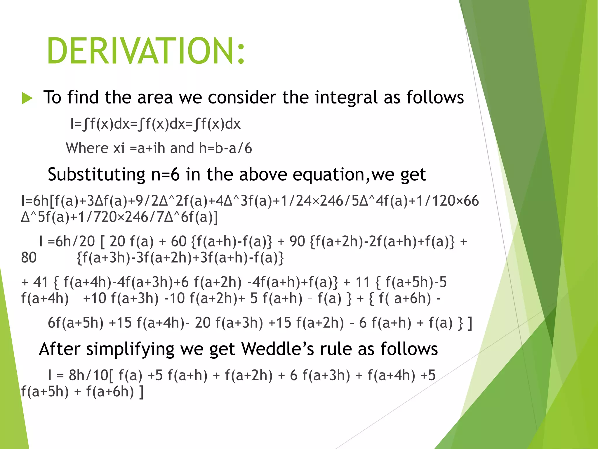 weddle's rule | PPTX