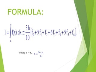 weddle's rule | PPTX