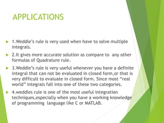 weddle's rule | PPTX
