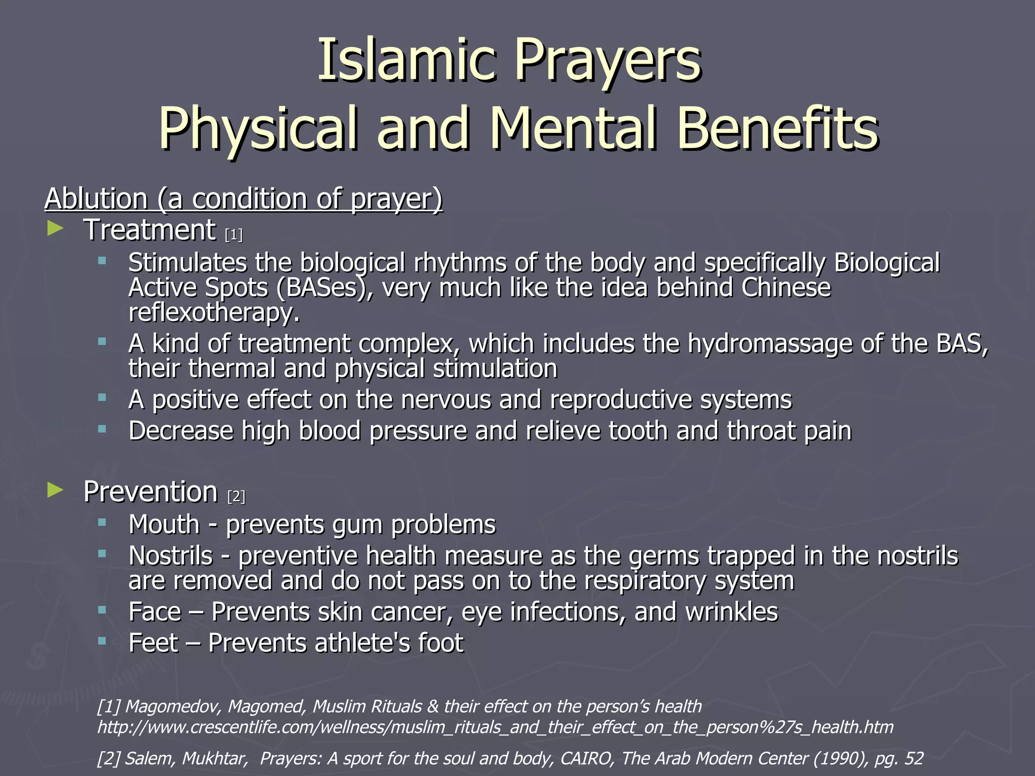 Benefits of prayers and wisdom of multiple prayers daily | PPT