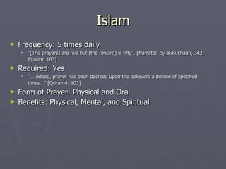 Benefits of prayers and wisdom of multiple prayers daily | PPT