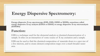 Energy Dispersive Spectroscopy | PDF