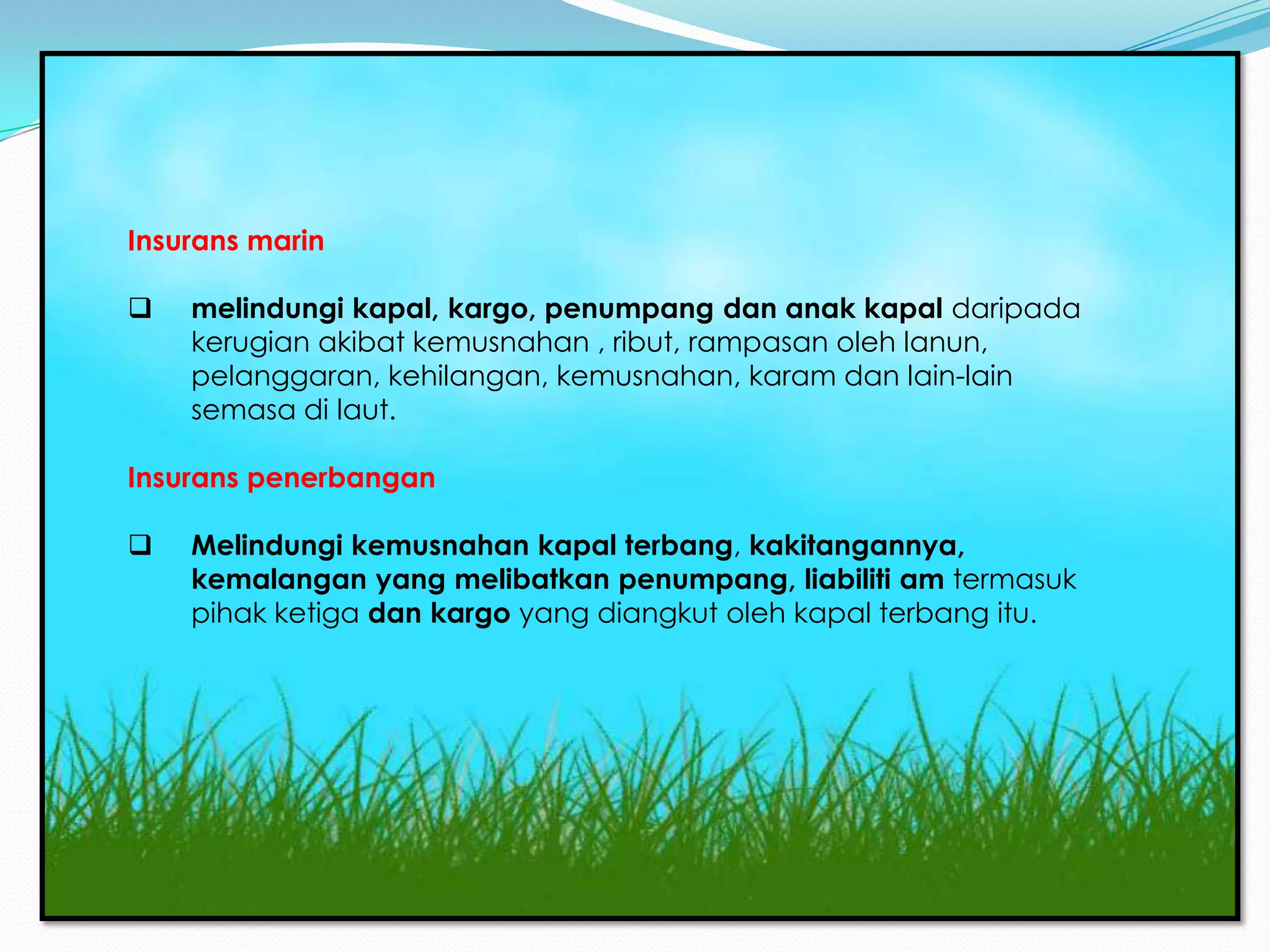 Jenis-jenis Insurans | PPTX