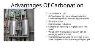 Carbonation process for Refined sugar precess selation.pptx