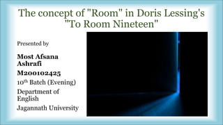 Presentation on To Room Nineteen | PPTX