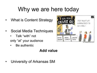 Presentation to social media journalism class | PPT