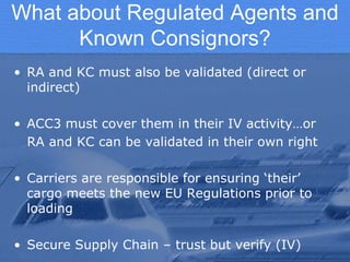 Air Cargo Security and EU ACC3, RA3 and KC3 | PPSX