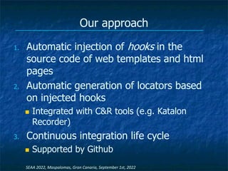 Towards the Generation of Robust E2E Test Cases in Template-based Web ...